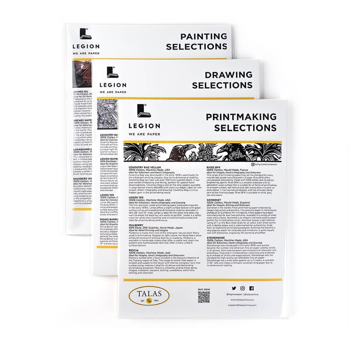 Legion Painting / Drawing / Printmaking Paper Sample Packs | TALAS