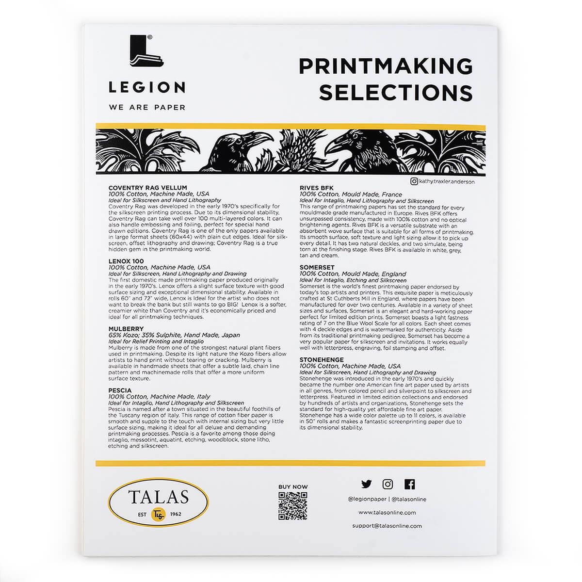 Legion Painting / Drawing / Printmaking Paper Sample Packs | TALAS