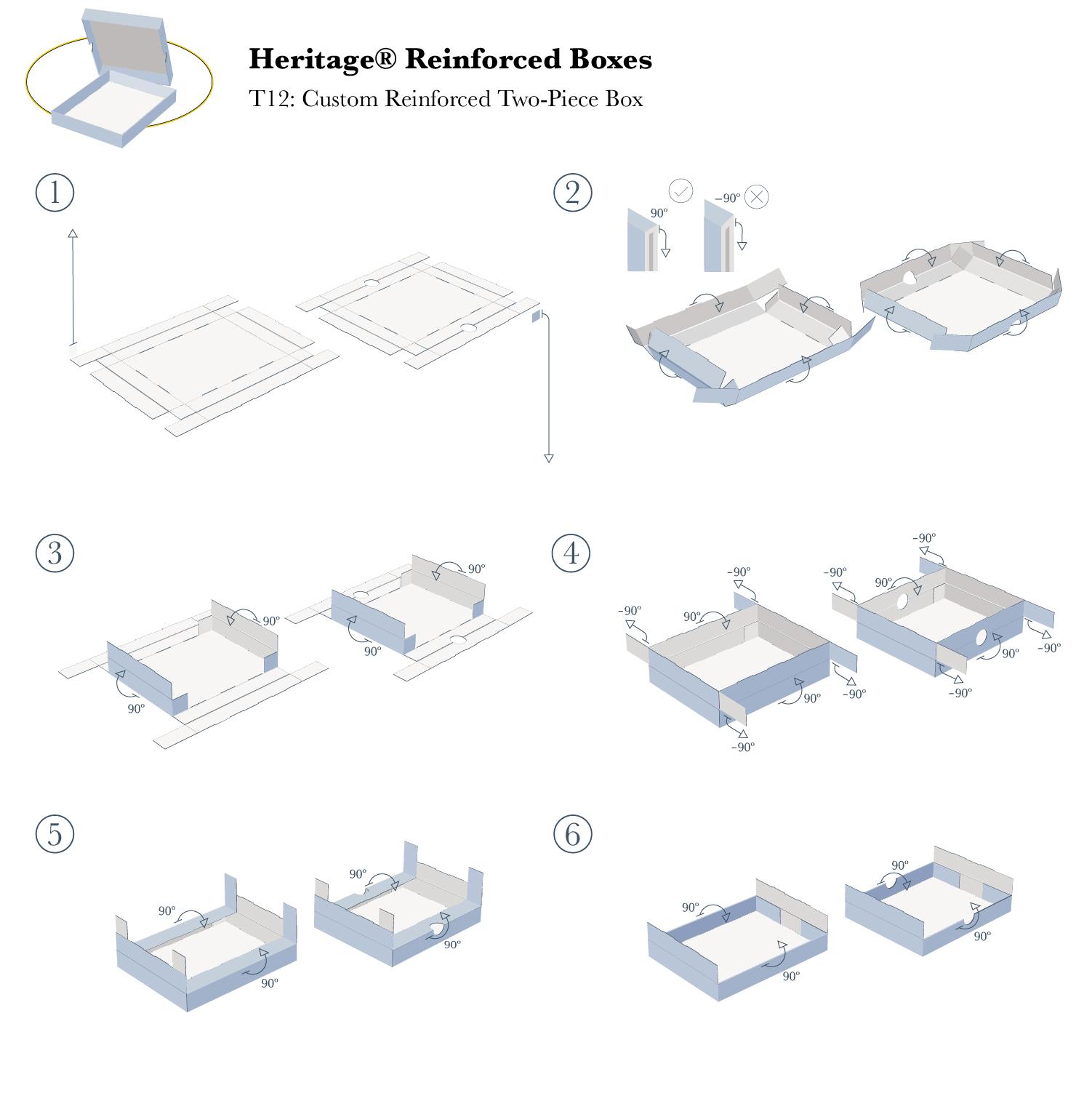 Custom Archival T12 Reinforced Two-Piece Box | TALAS