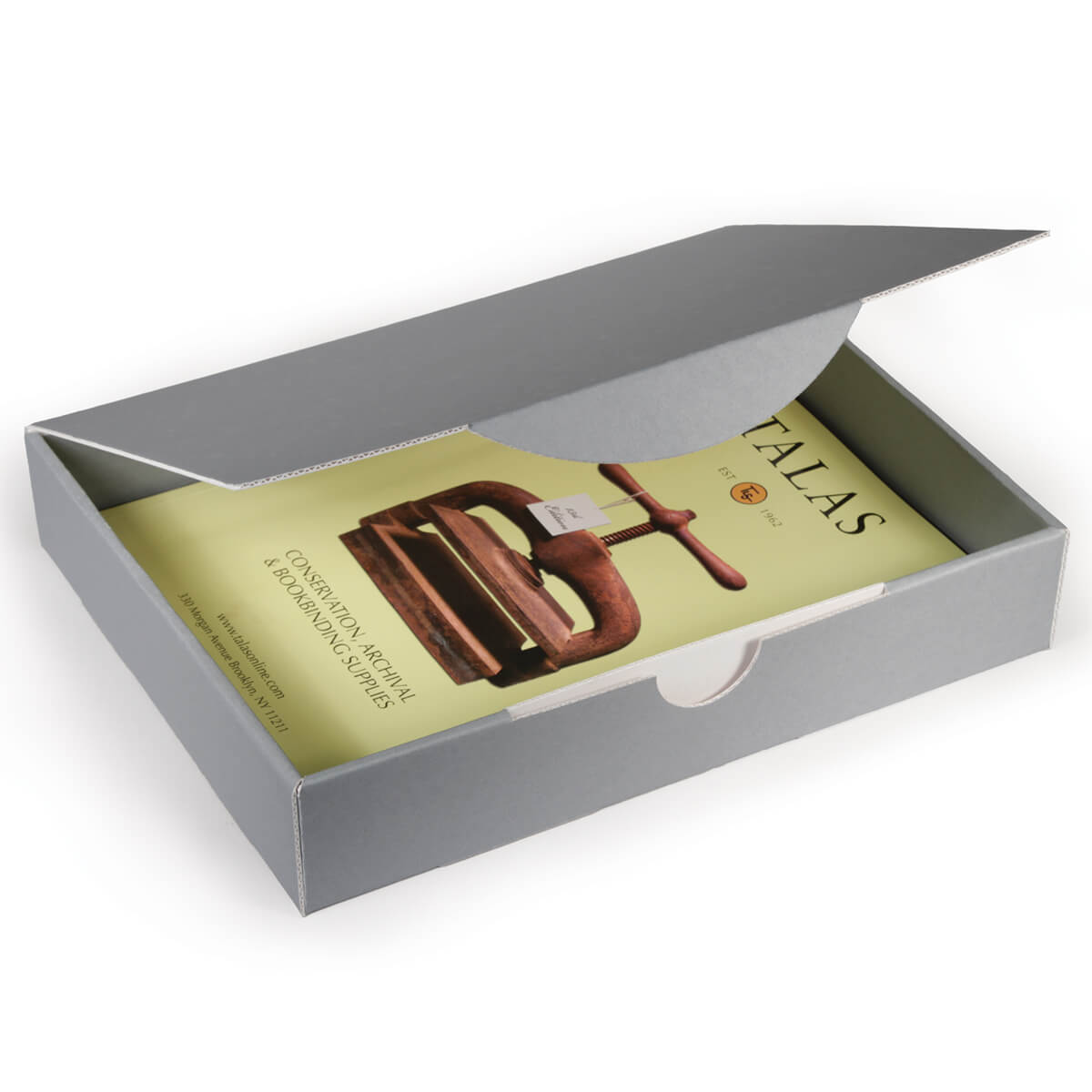 Custom Archival T13 Heritage Tucked Clamshell Box | TALAS