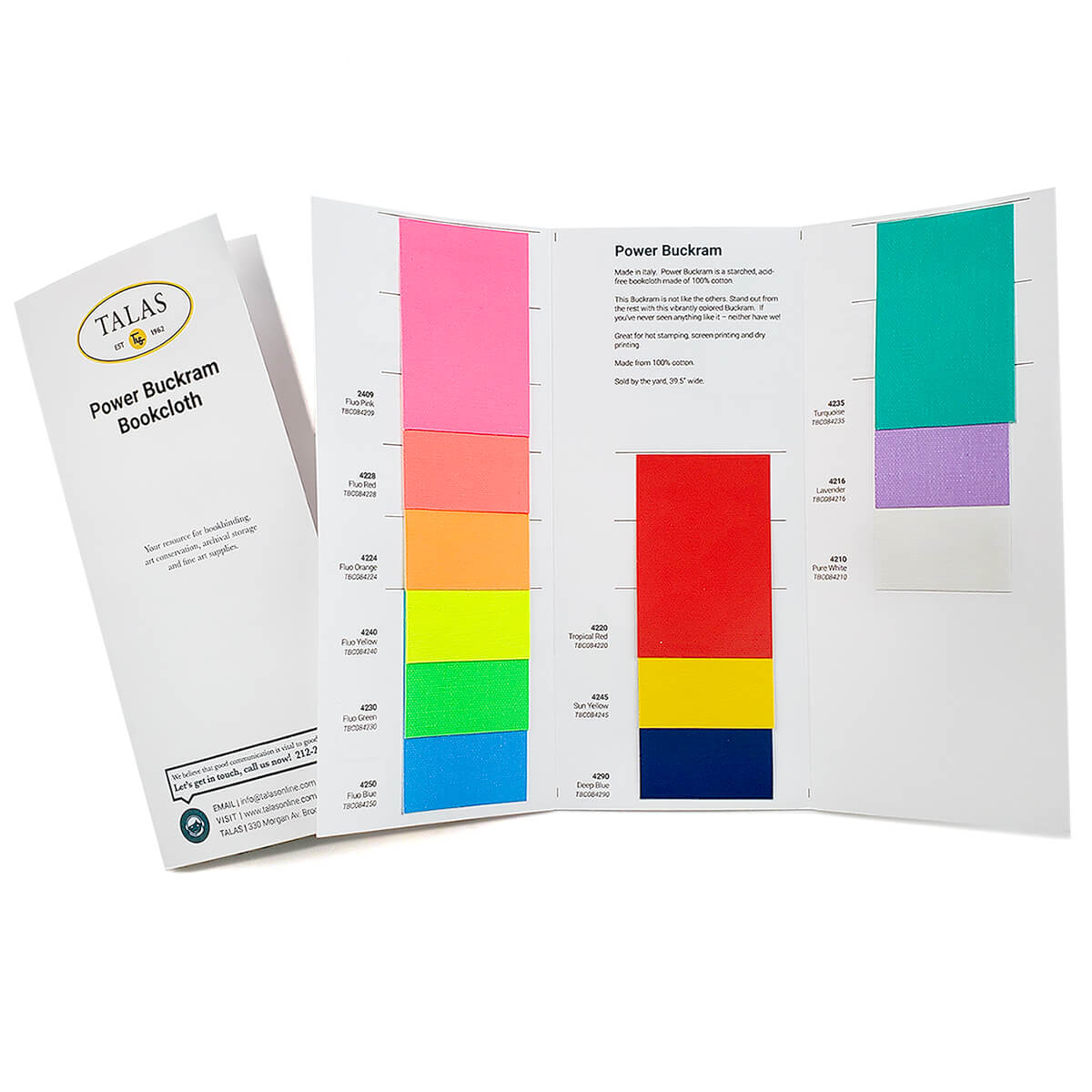 Power Buckram Bookcloth Sample Book | TALAS