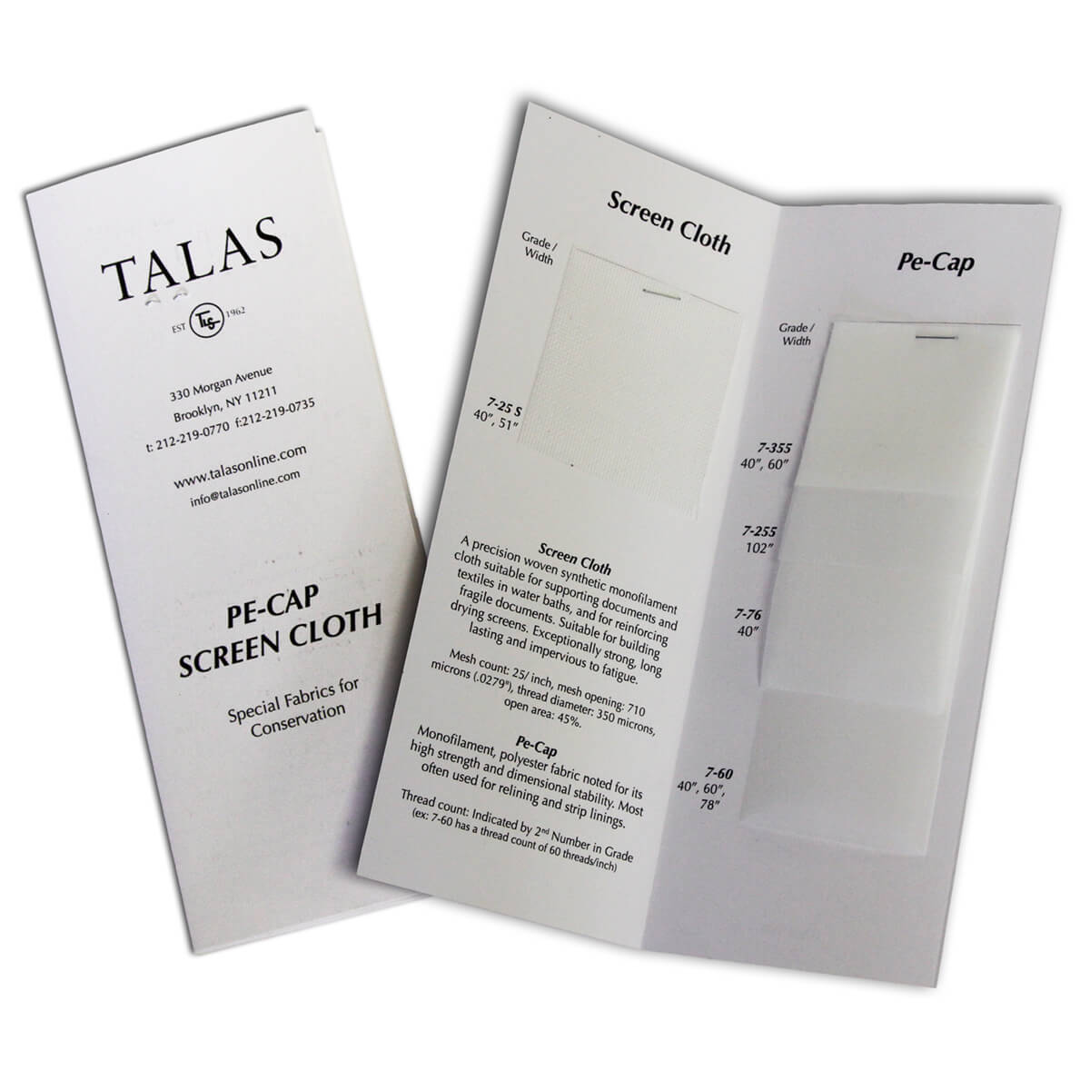 Pe-Cap Sample Book | TALAS