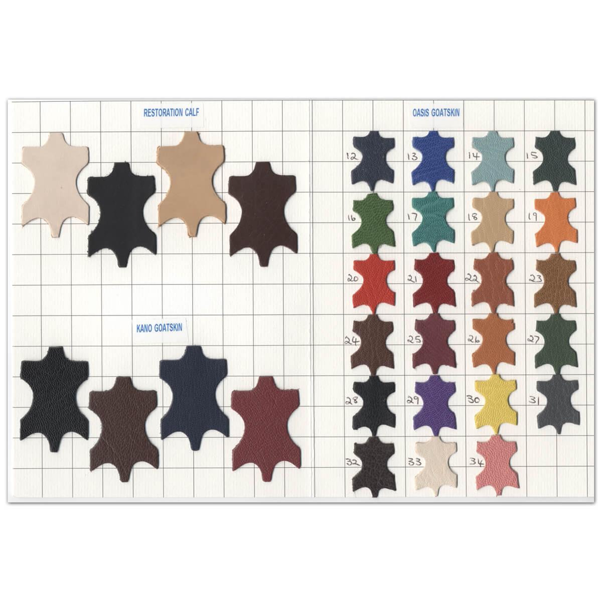Russell's Oasis Goatskin Leather Sample Book | TALAS